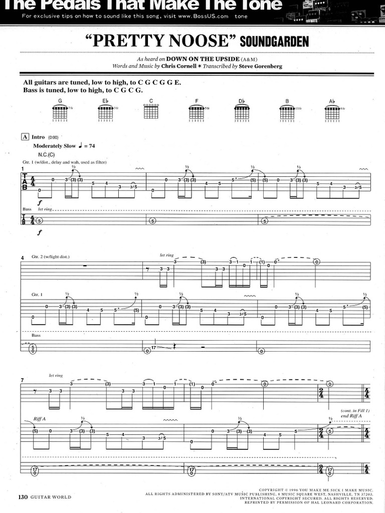 Soundgarden - Pretty Nose PDF | PDF