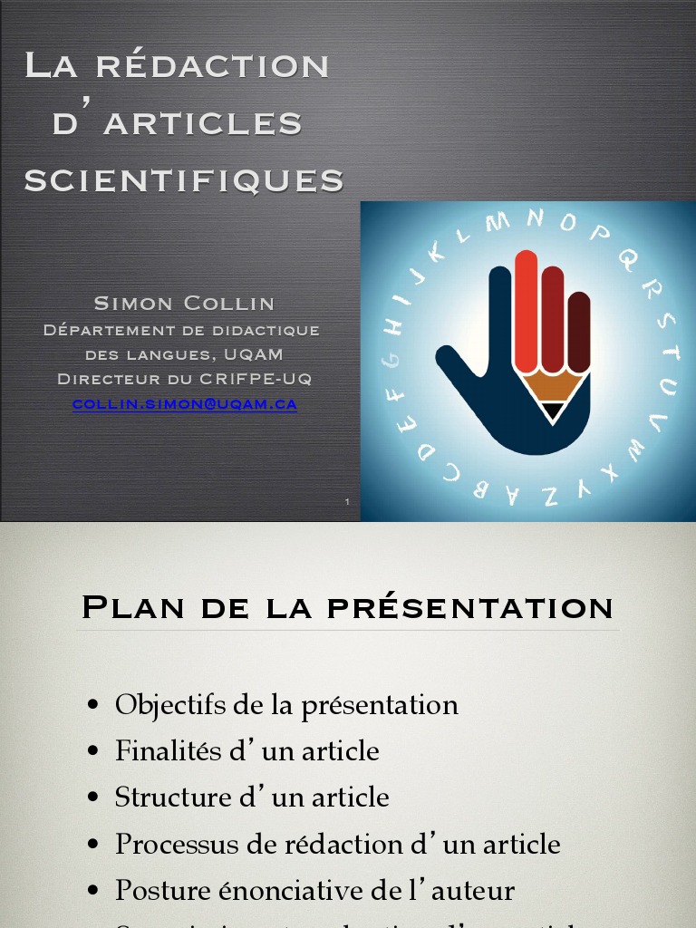 Redaction Article Scientifique V2 | PDF | Lecture (Processus) | Science