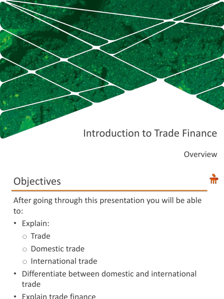1 Introduction To Trade Finance | PDF | Trade | International Trade