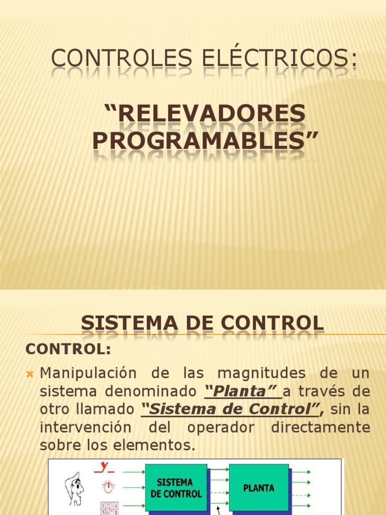 Relevadores Programables (Completo) | PDF | Relé | Sistema de control