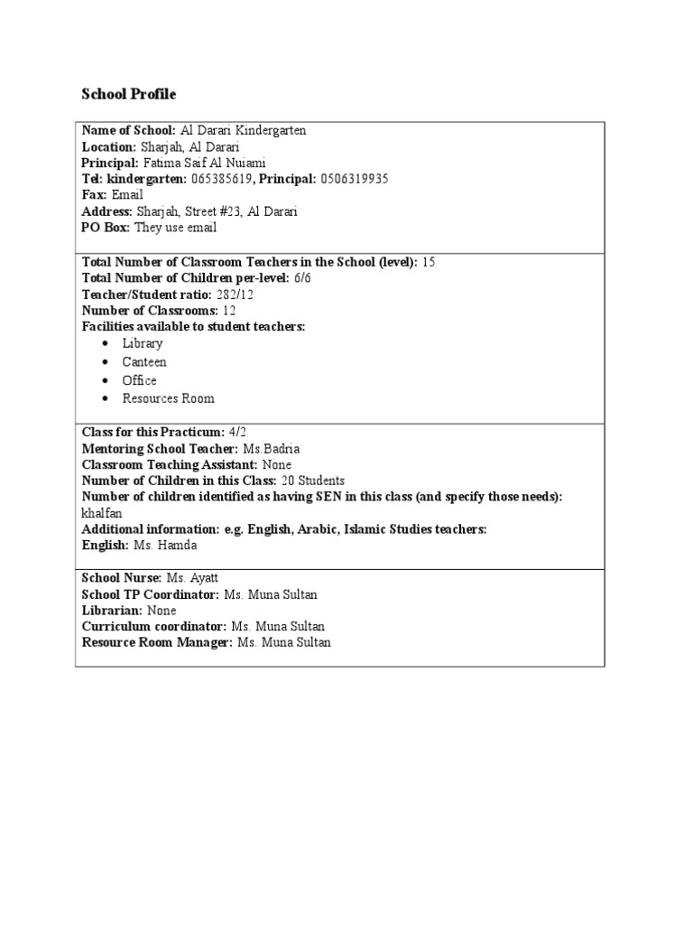 School Profile | PDF