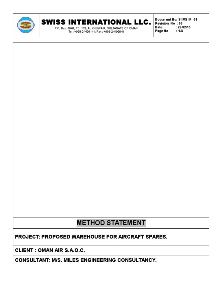 Method Statement - Intumescent Painting | PDF