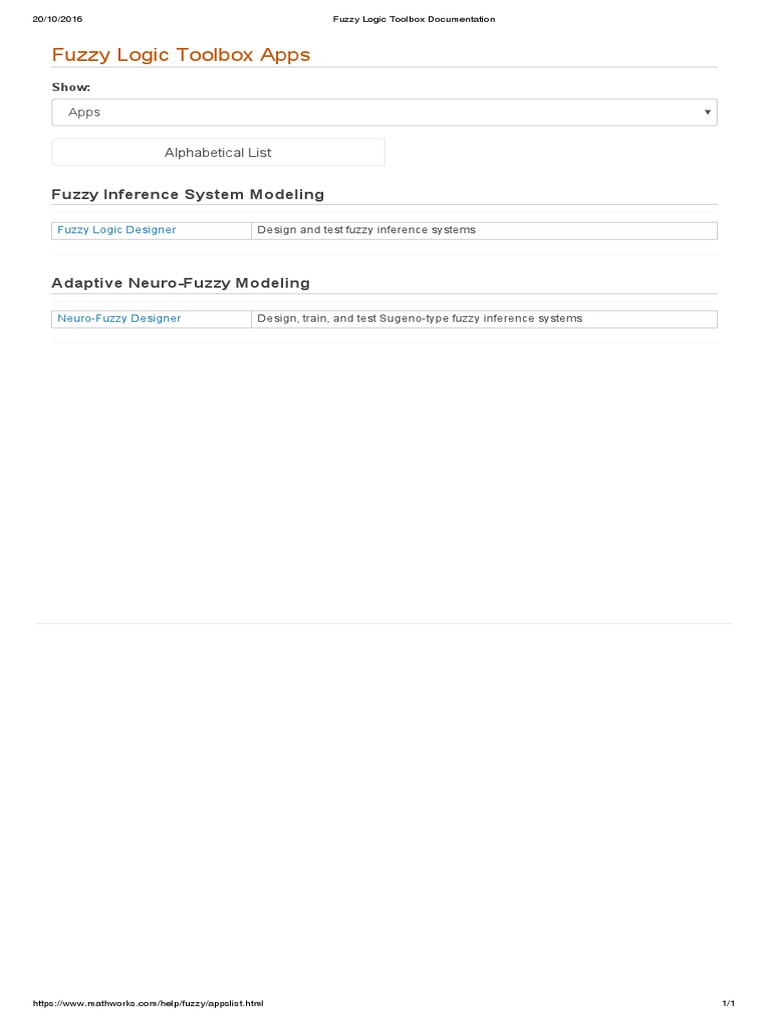 Fuzzy Logic Toolbox Overview | PDF