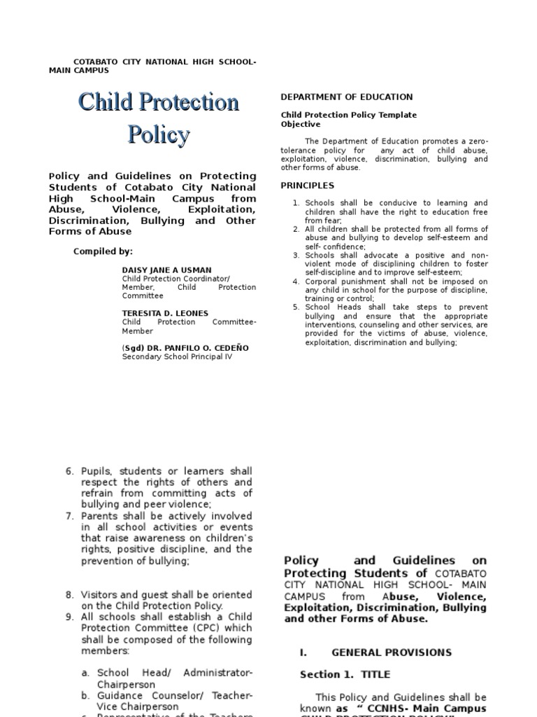 Child Protect Handbook | Download Free PDF | Bullying | Violence