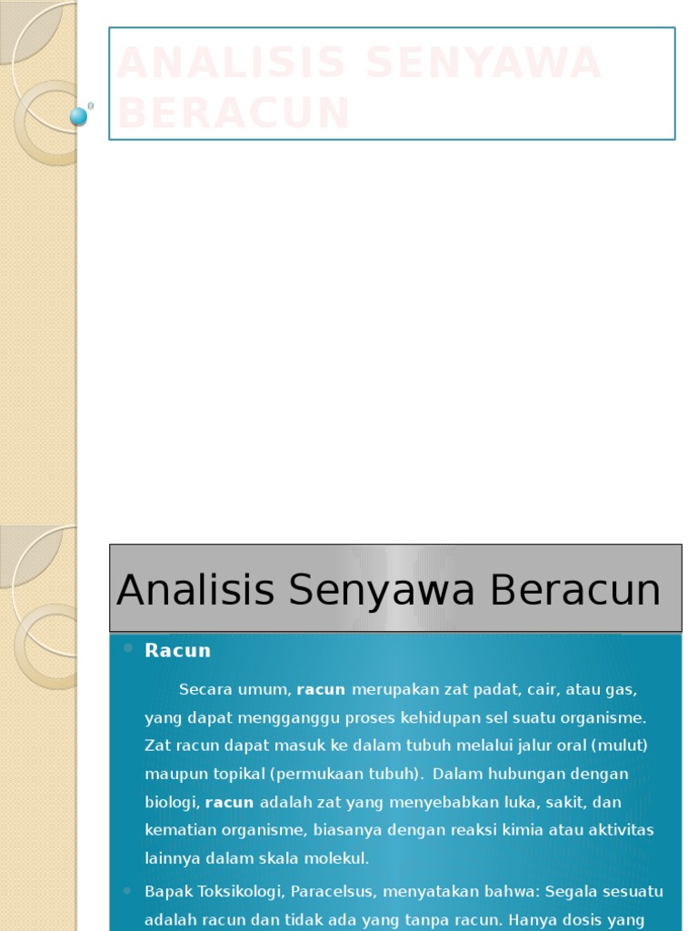 Analisis Senyawa Beracun 2 | PDF
