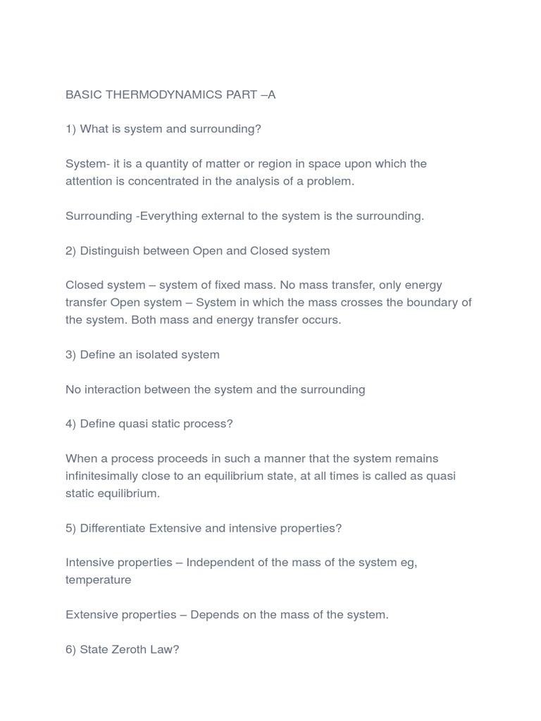 Basic Thermodynamics Concepts Explained | PDF | Gas Compressor ...
