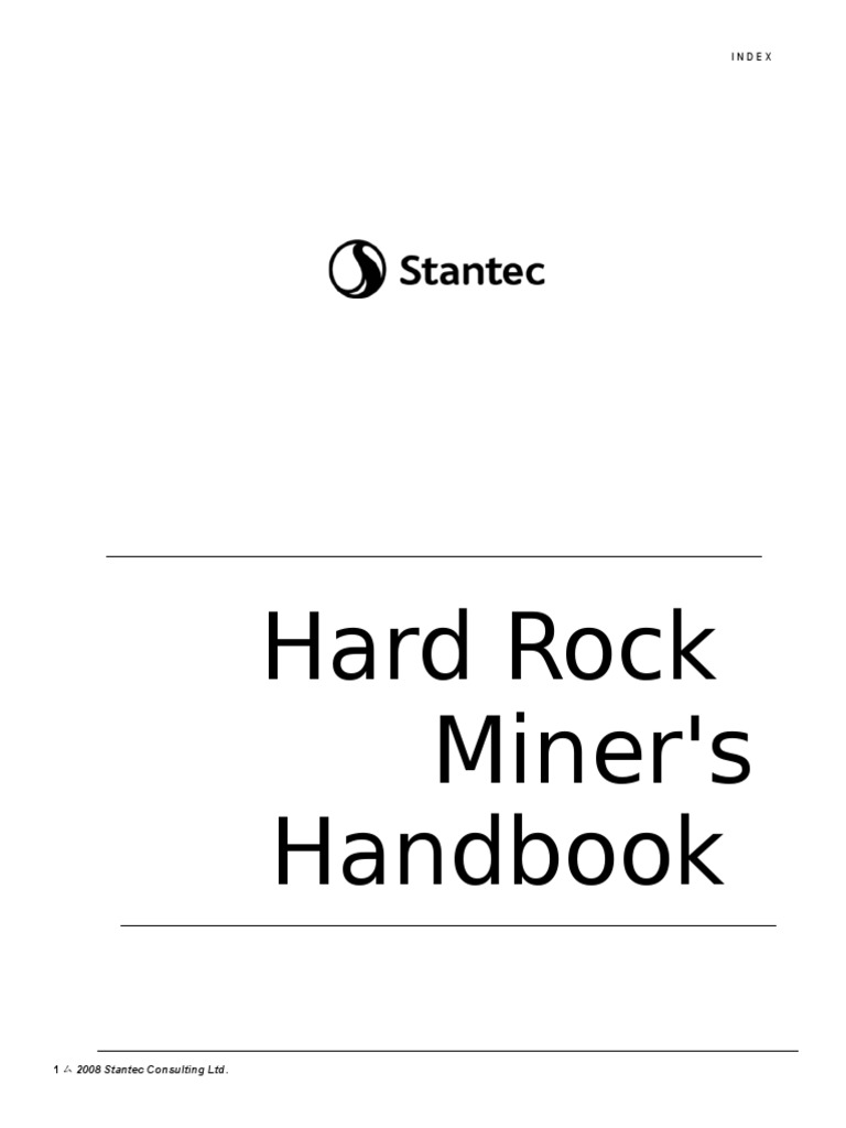 Hard Rock Miner - S Handbook Edition 5 - 3 111 | PDF | Minería | Autor
