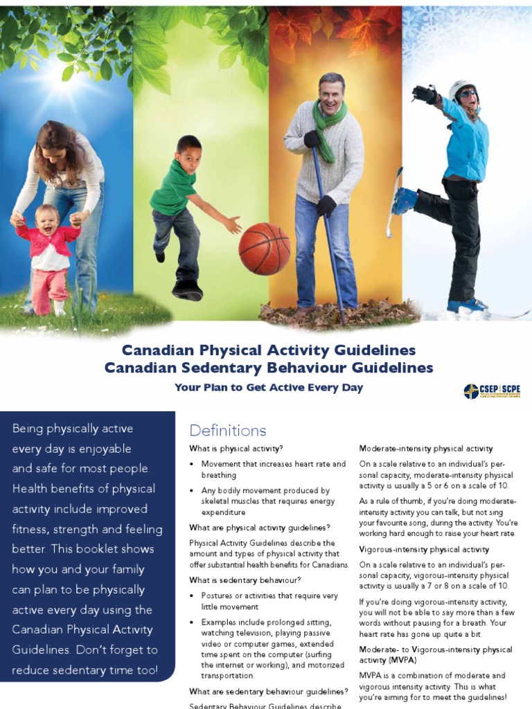 Csep Guidelines Handbook Pdf Physical Exercise Physical Fitness 