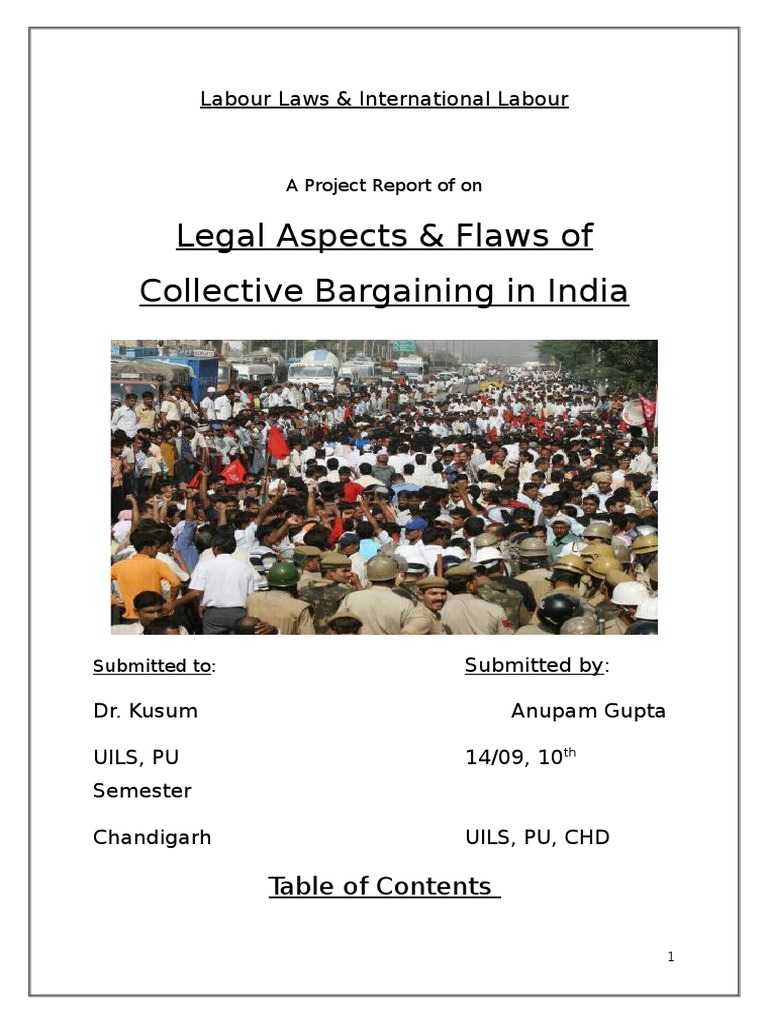 Collective Bargaining Labour Laws Pdf