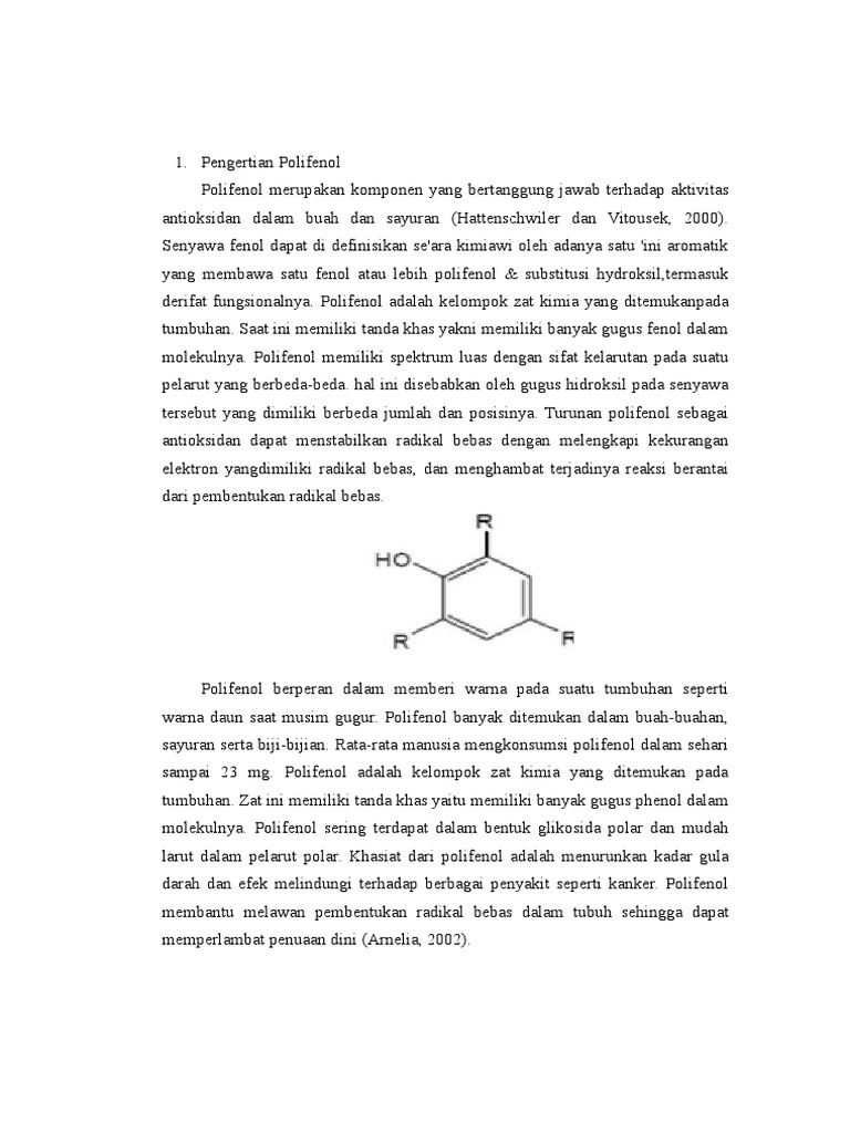 Definisi dan Metode Polifenol | PDF