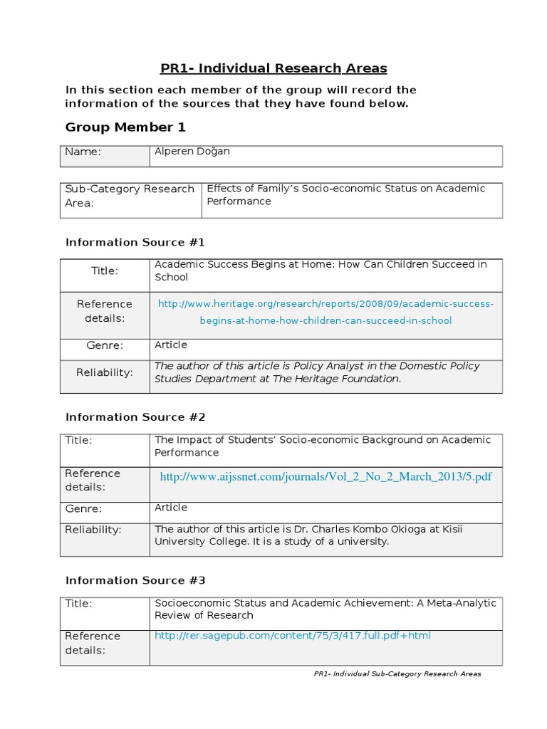 pr1 - Individual Sub-Category Research Areas | PDF | Career & Growth