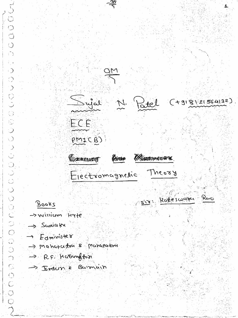EMT Hand Written Theory Note of ACE ACADEMY | PDF