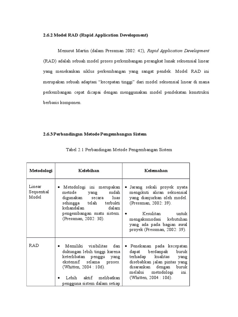 Perbandingan Metode Pengembangan Sistem | PDF