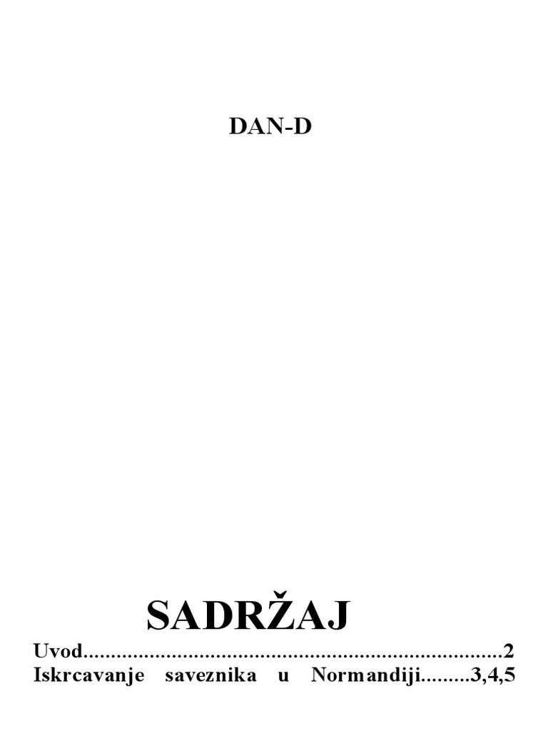 Dan D | PDF