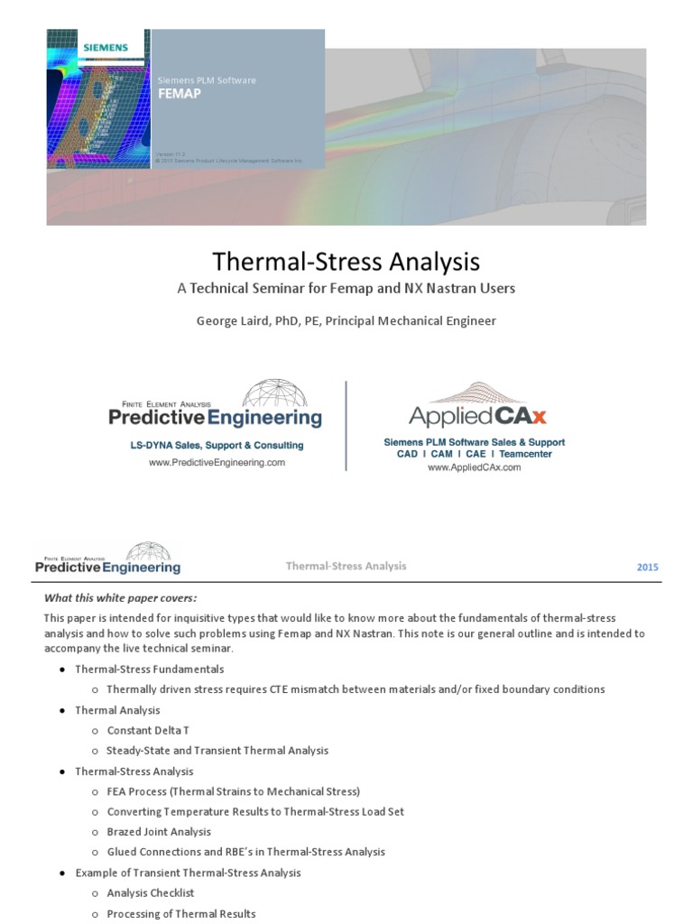 Thermal-Stress Analysis Theory and Practices - Predictive Engineering White Paper | Download ...