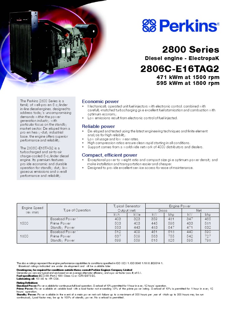 2806C E16tag2 | Download Free PDF | Diesel Engine | Engines