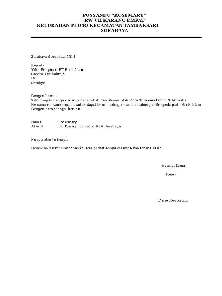 Contoh Kop Surat | PDF