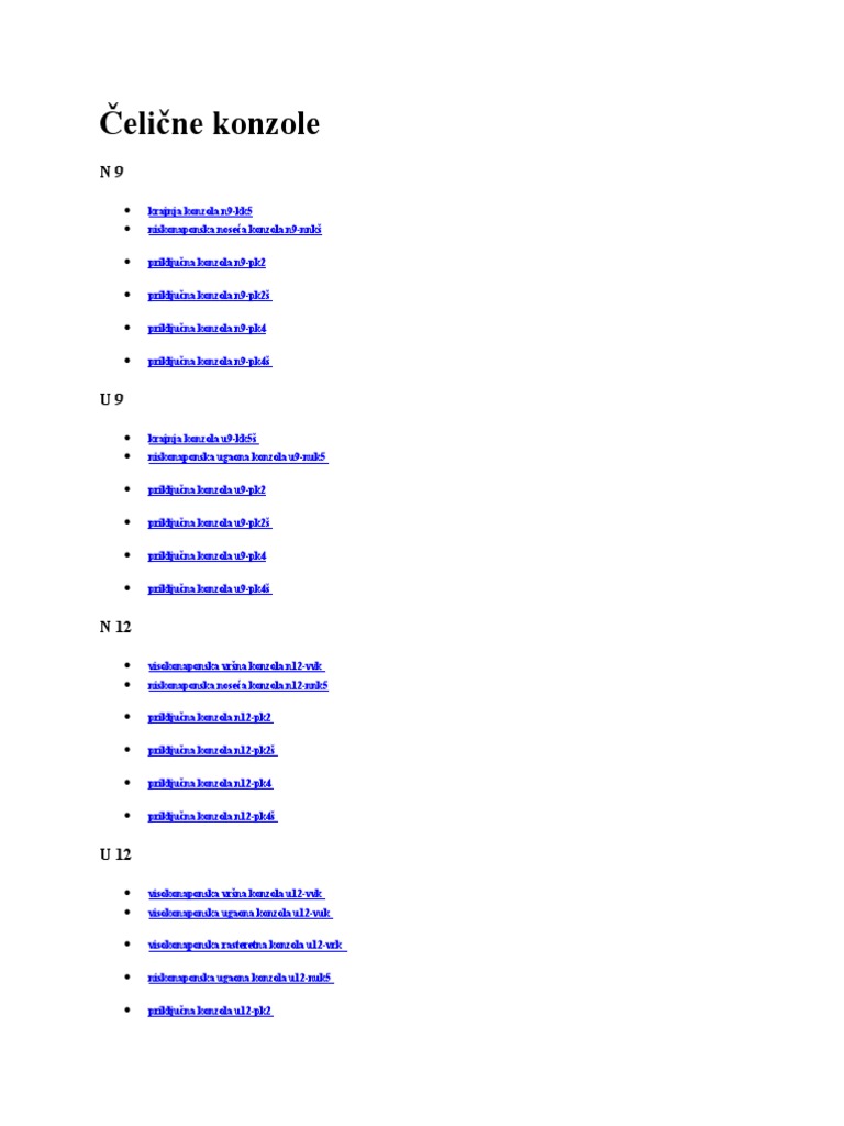 Celicne Konzole 9-15 | PDF