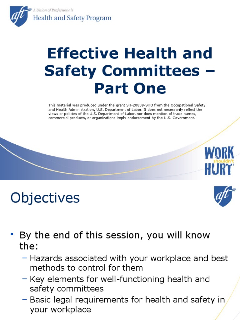 Effective Health and Safety Committees | PDF | Occupational Safety And ...