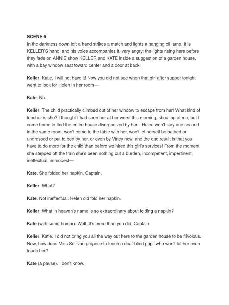 The Miracle Worker Act 2 Scene 6