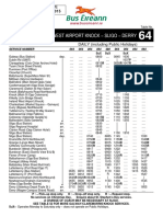Timetable Bus 100X | PDF | Dublin | Bus Transport