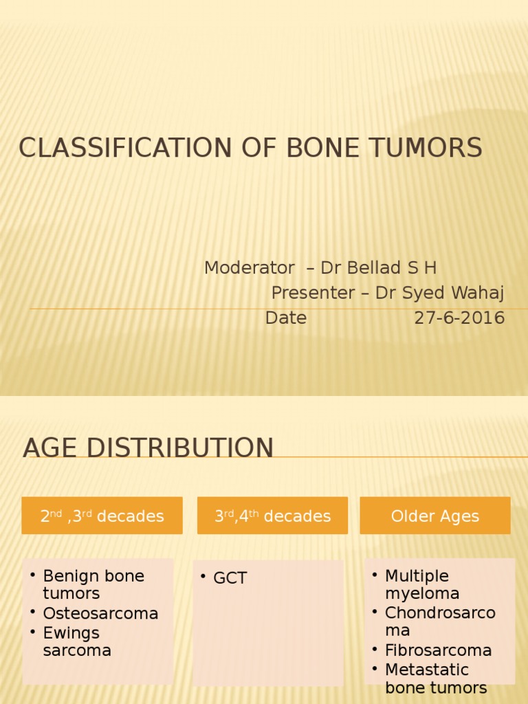 Classification of Bone Tumors New | Metastasis | Neoplasms