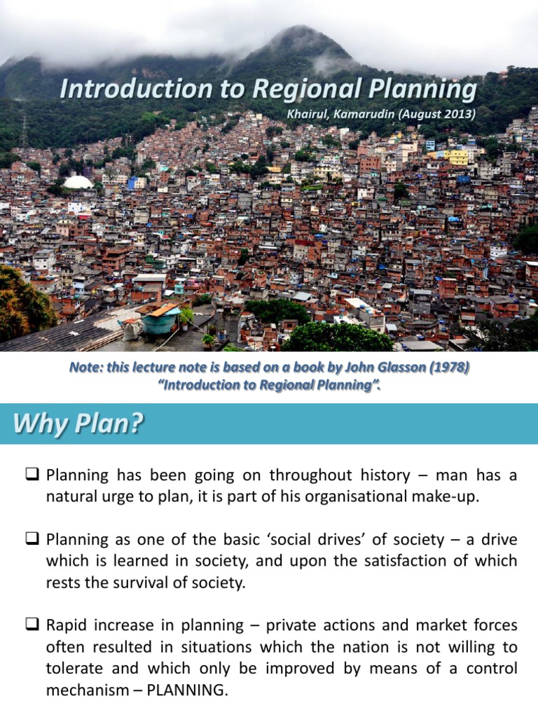 Guiding Regional Growth: An Introduction to the Need for Regional ...