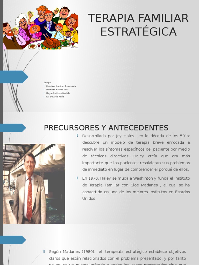 Terapia Familiar Estratégica | PDF | Terapia familiar | Terapia breve enfocada en soluciones