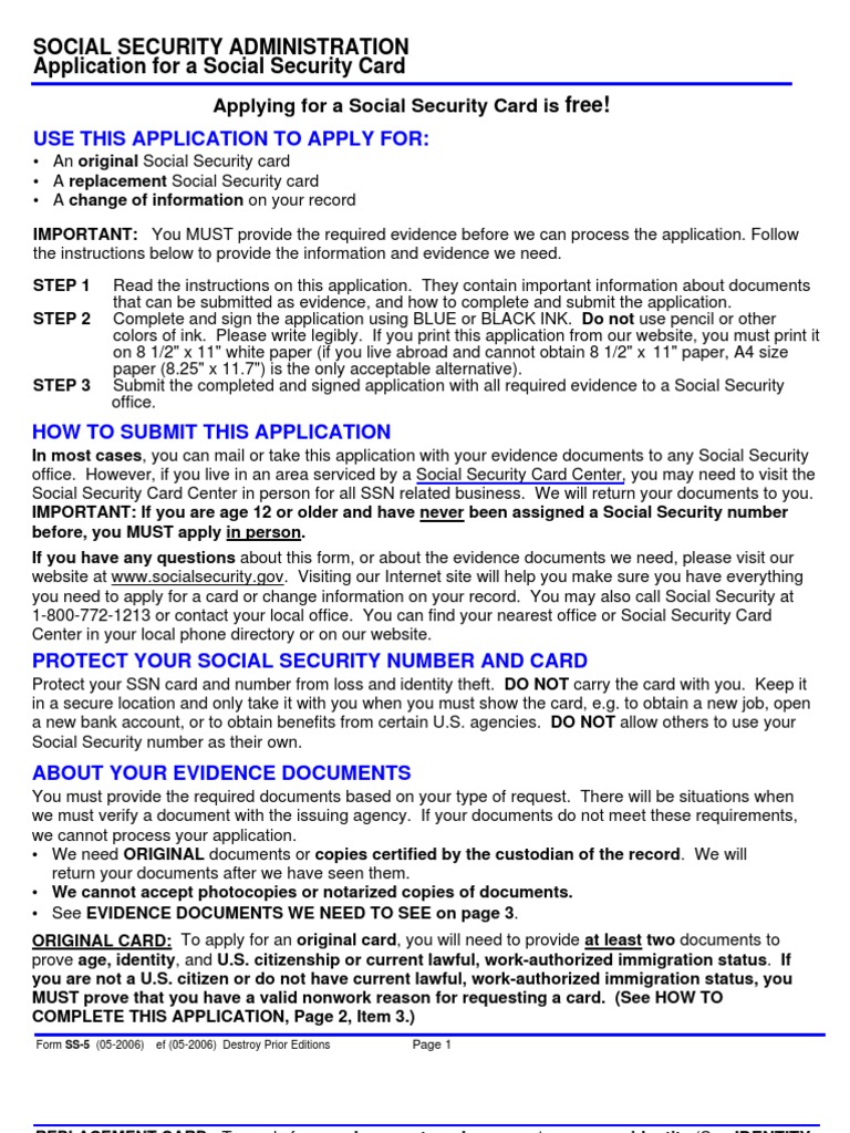 Social Security Card Form | Social Security Number | Social Security ...