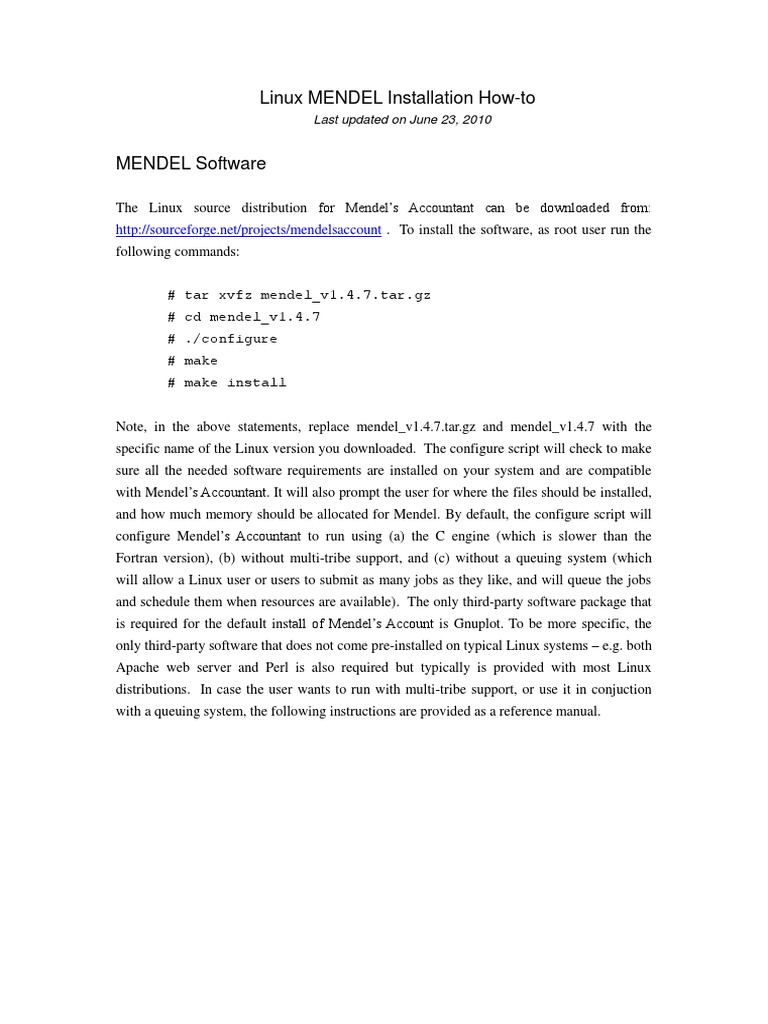 Mendel Linux Howto | PDF | Web Server | Internet & Web