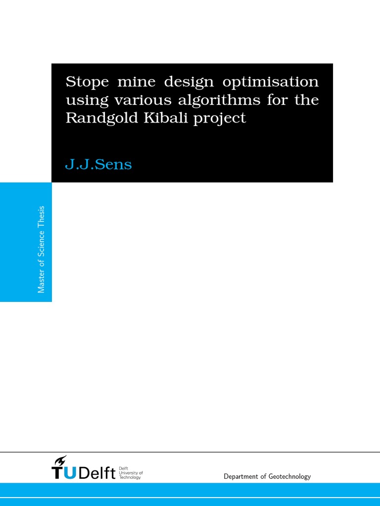 Thesis - Stope Mine Optimisation | PDF | Geology | Science