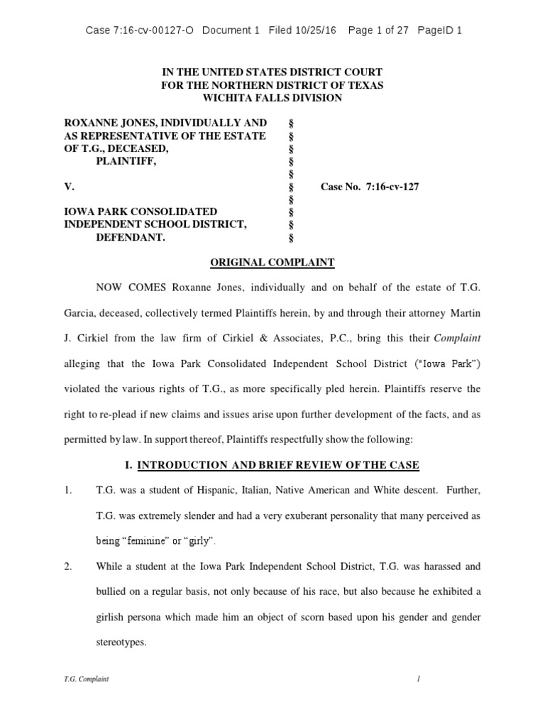 Iowa Park Lawsuit | Download Free PDF | Americans With Disabilities Act ...