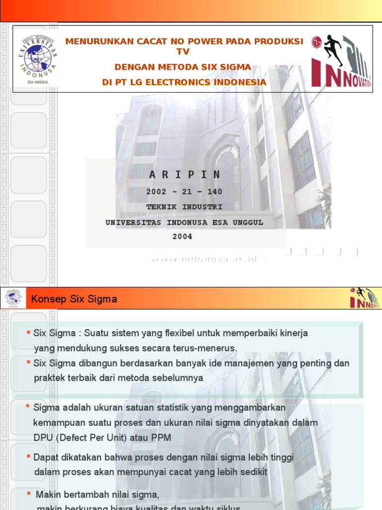 Contoh Kasus Six Sigma Dipublikasi Oleh | PDF | Nilai p | Penilaian ...