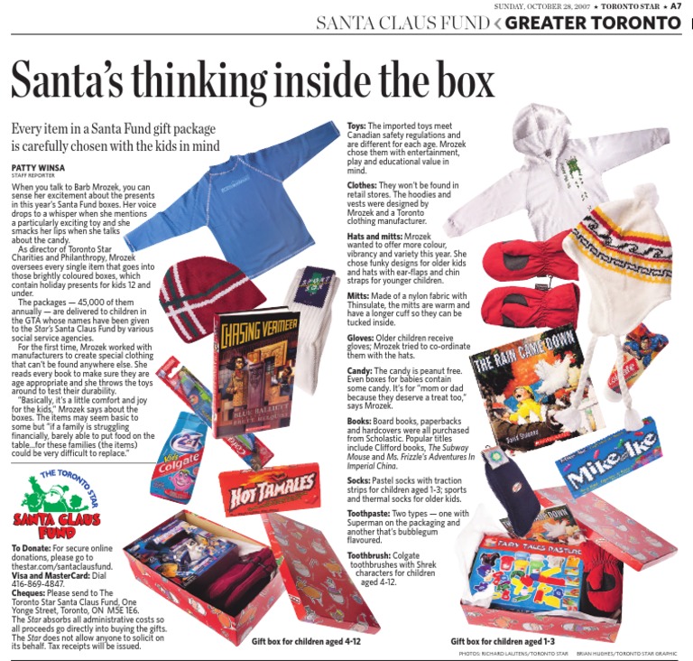 Inside The Santa Claus Fund Box | PDF | Credit (Finance) | Pontiac