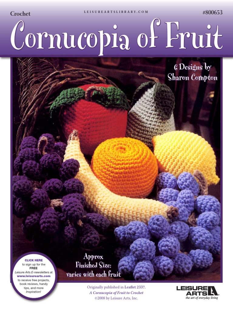 800653-Cornucopia of Fruit | PDF | Yarn | Worsted