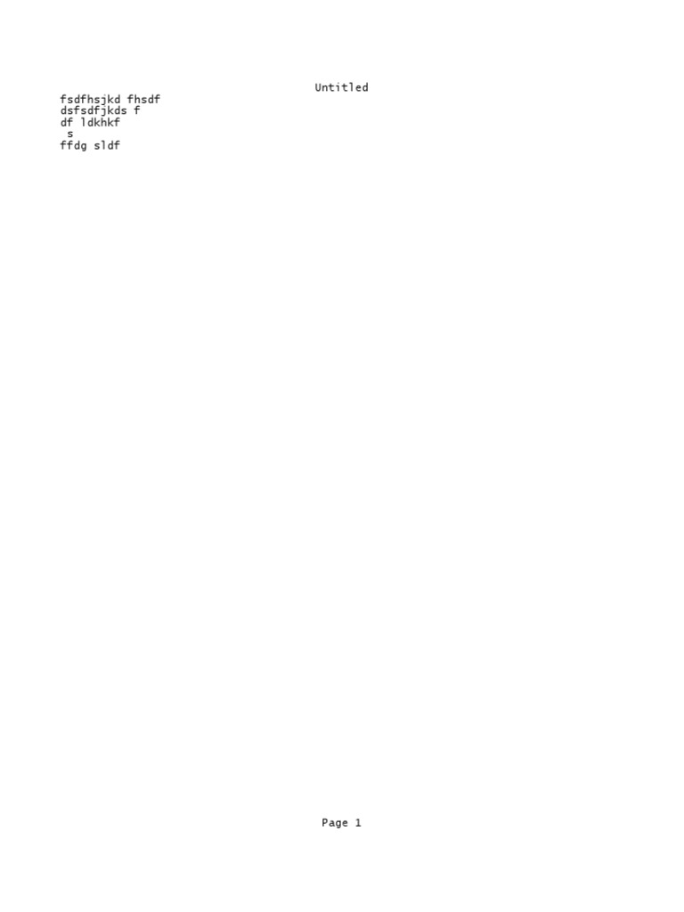 Untitled FSDFHSJKD FHSDF Dsfsdfjkds F DF LDKHKF S FFDG SLDF | PDF
