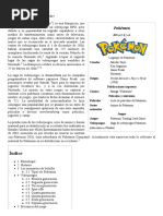 Pokémon | PDF | Pokémon | Videojuegos