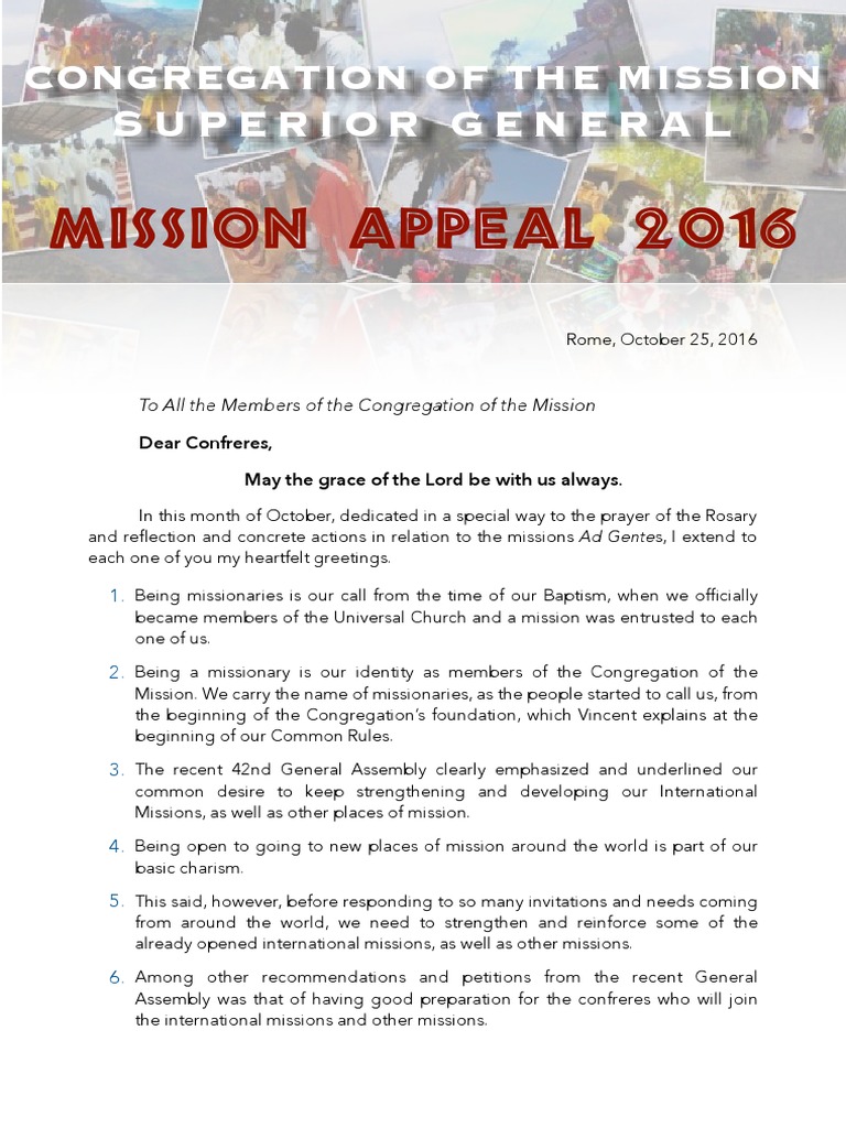 Mission Appeal - October 2016 (ENGLISH) | PDF | Missionary (Lds Church ...