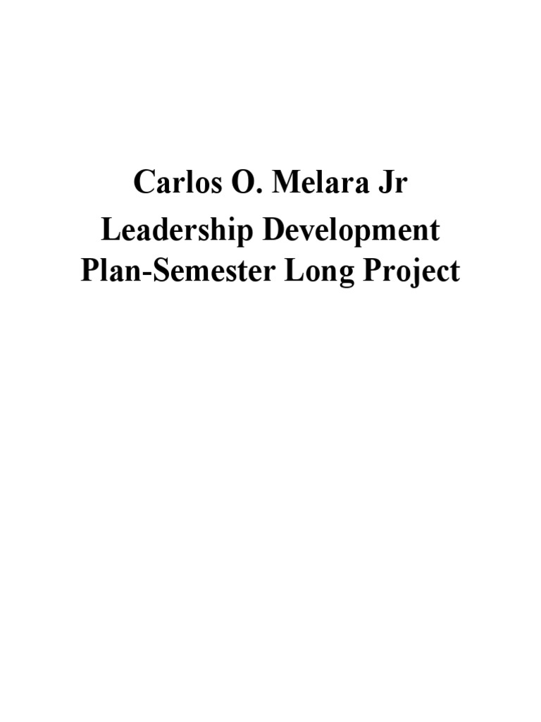 Leadership Development Plan | PDF | Motivation | Motivational