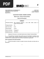 IMO Model Courses | PDF | Shipping | Transport