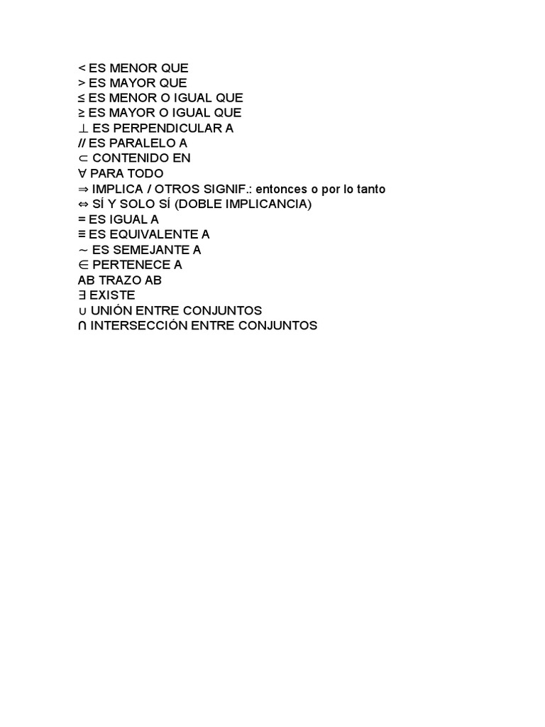 Simbologia Matematica | PDF | Lógica | Enseñanza de matemática