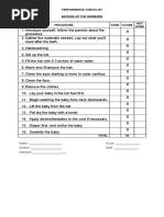 Perineal Care Procedure Checklist | PDF | Labia | Sexual Anatomy