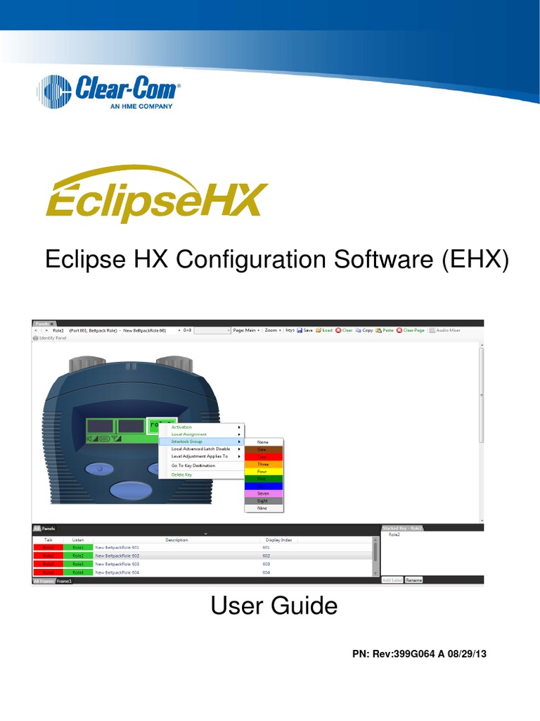 Clear-Com Eclipse HX EHX User Guide | PDF | Port (Computer Networking ...