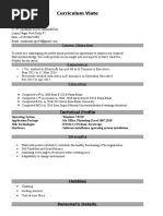 Chartered Accountant (CA) Articleship Resume Sample | PDF | Cognition ...