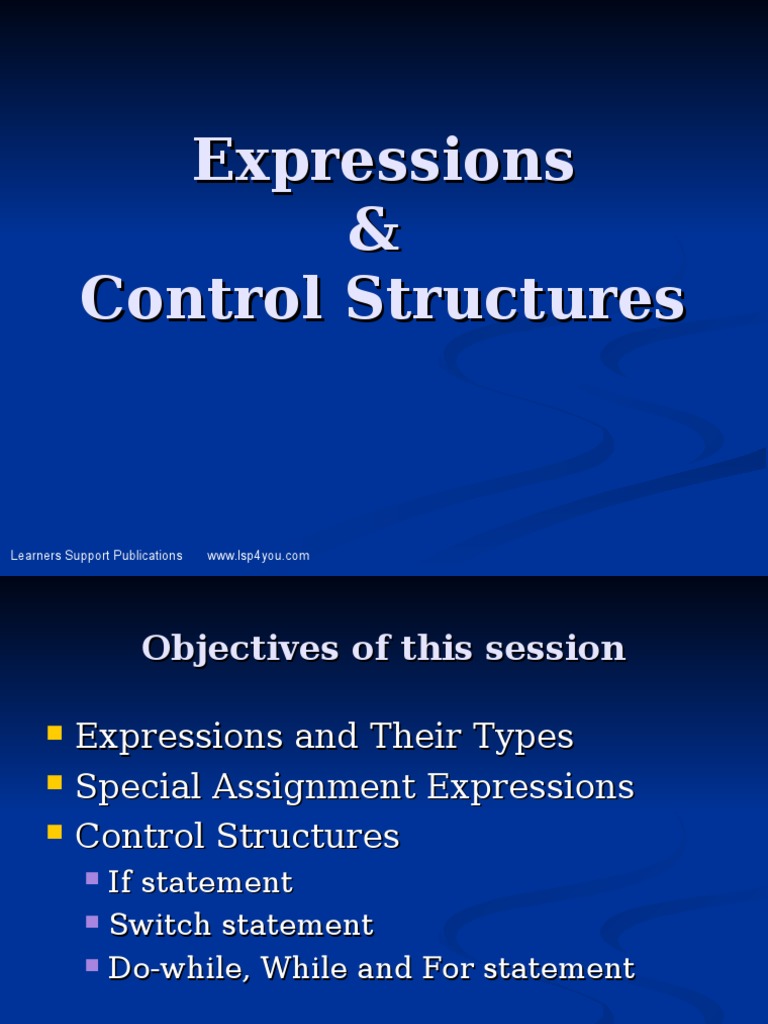 Expressions & Control Structures | PDF | Control Flow | Boolean Data Type