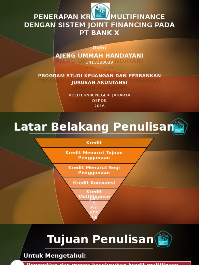 Penerapan Joint Financing di Bank X | PDF
