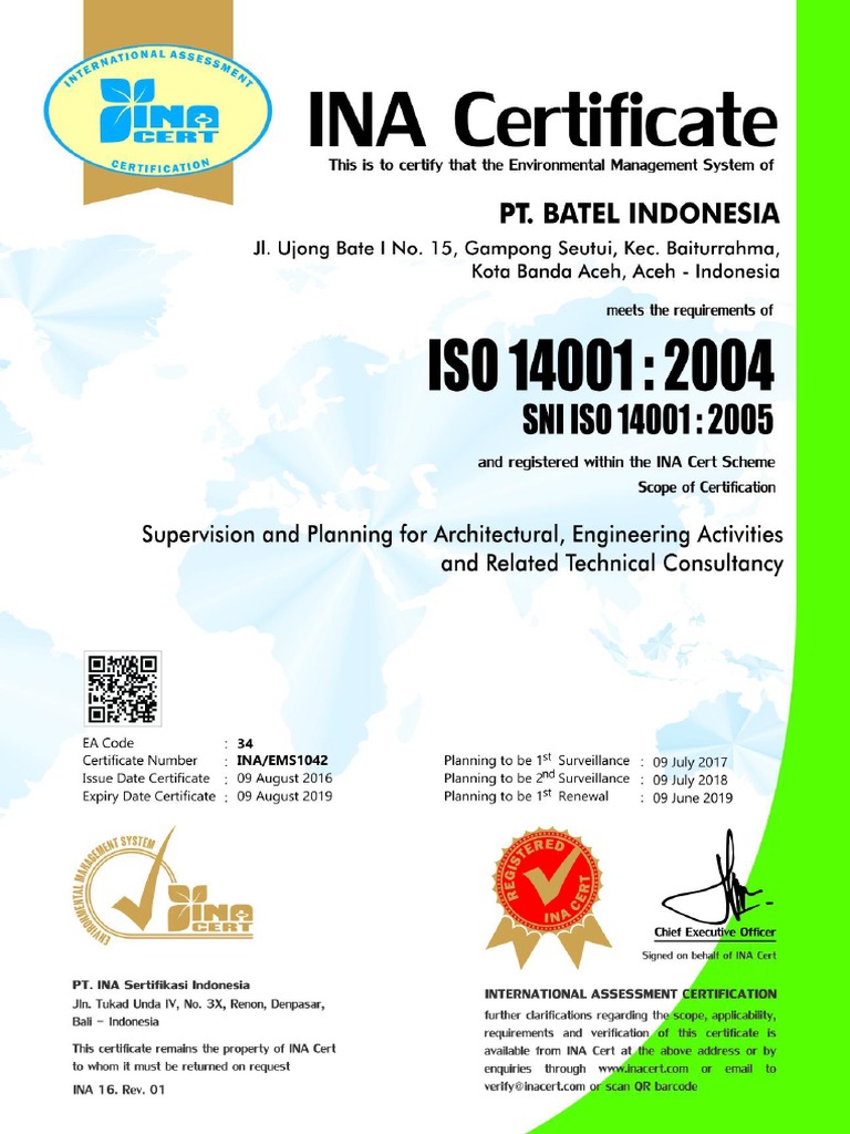 Iso Perusahaan Batel | PDF