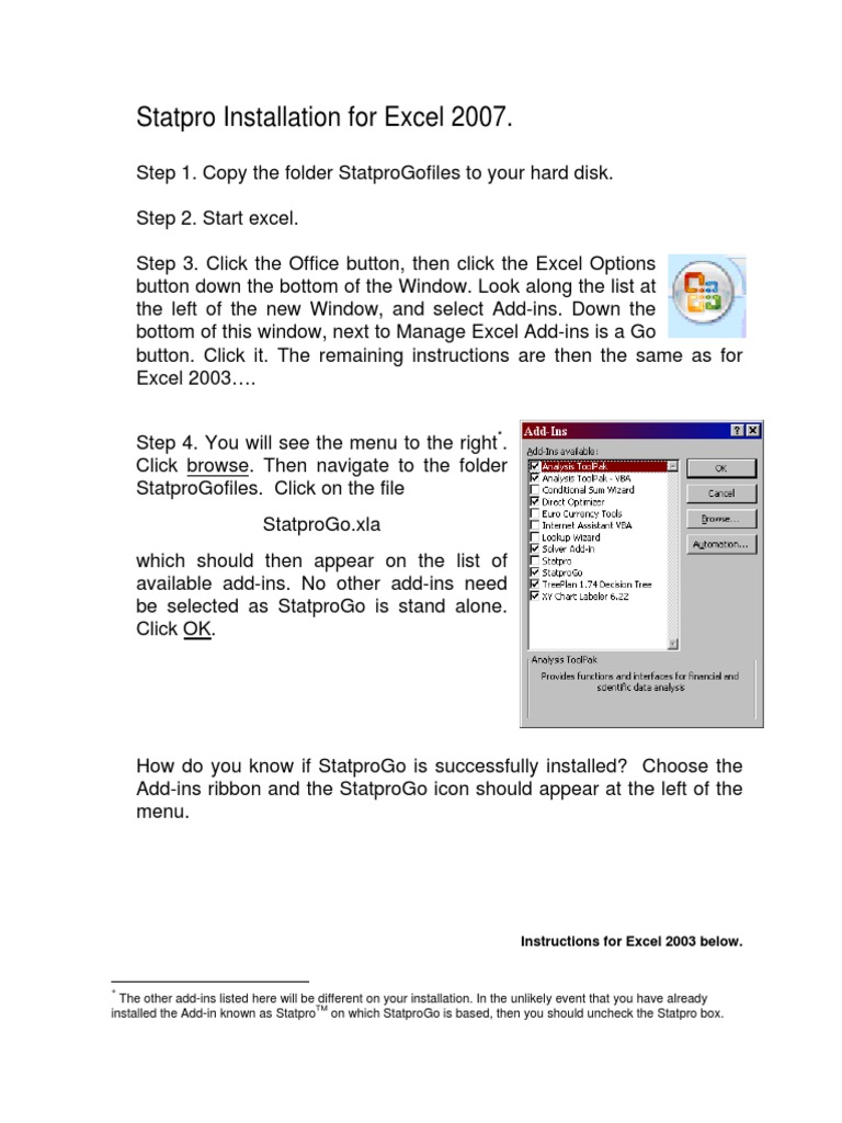 Installing StatproGo | PDF | Business | Computers