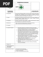 Sop Penerimaan Bahan Baku | PDF