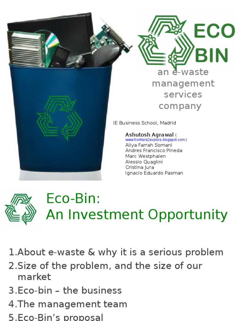 E Waste Recycling Business Plan | PDF